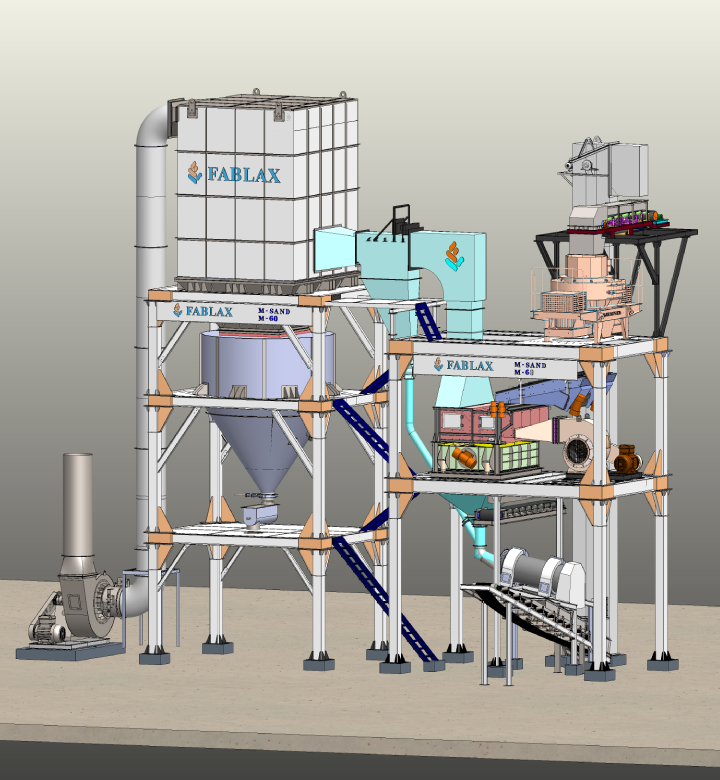 FabLax Pvt Ltd, M Sand Plant & Multi Cyclone Air Classifier for Sand ...